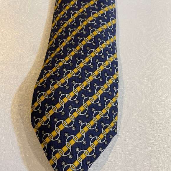 Hermes | Accessories | Herms Silk Pattern Print Tie | Poshmark